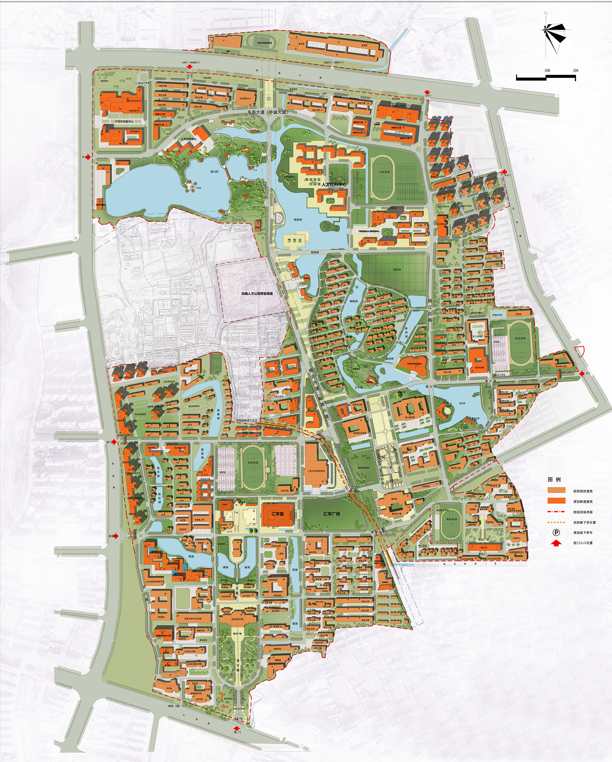 GXU CAMPUS MAP-GuangXi University
